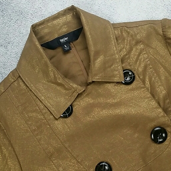 Mossimo Supply Co. | Jackets & Coats | Mossimo Linen Blend Metallic Pea ...